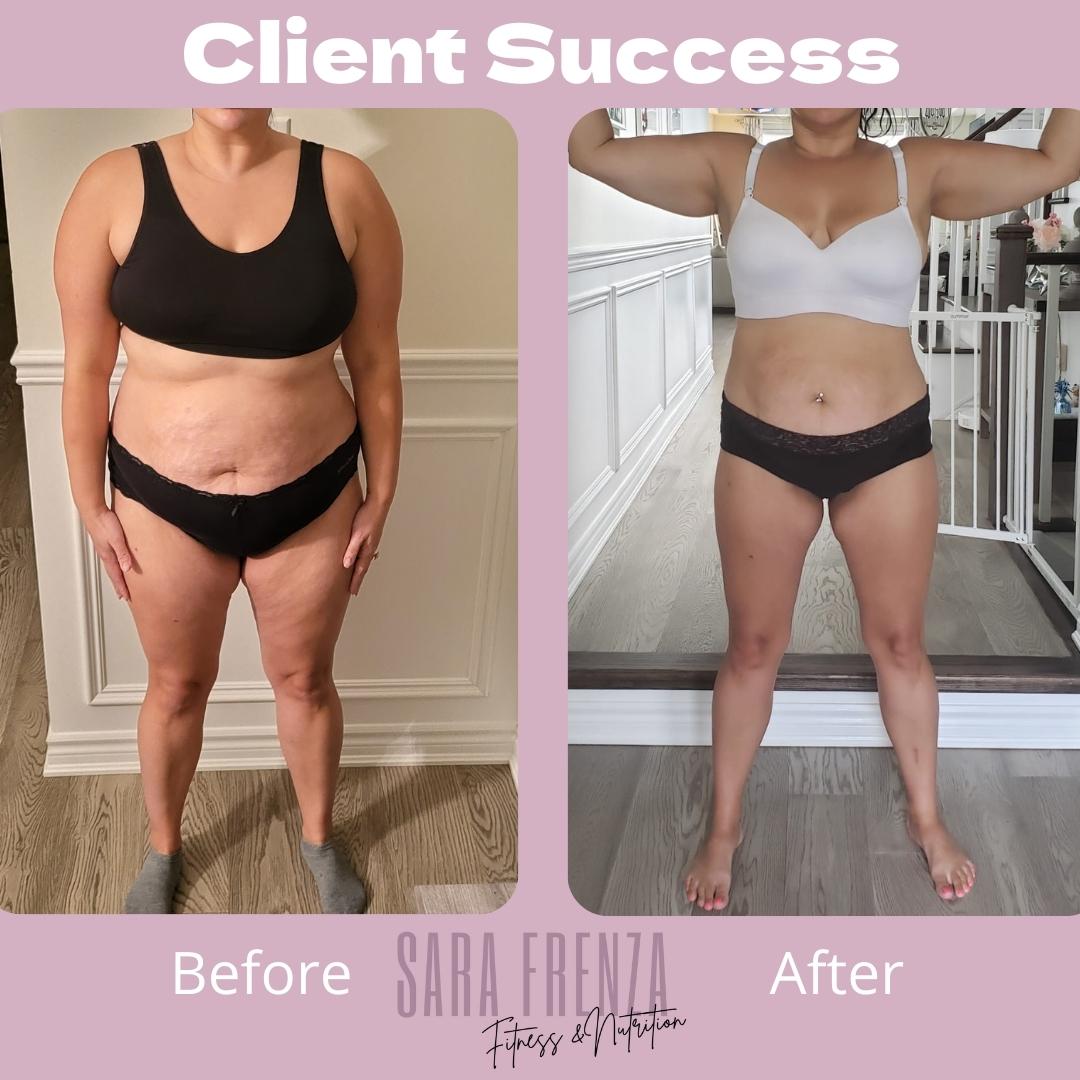 Client Transformations - Sara Frenza Fitness and Nutrition